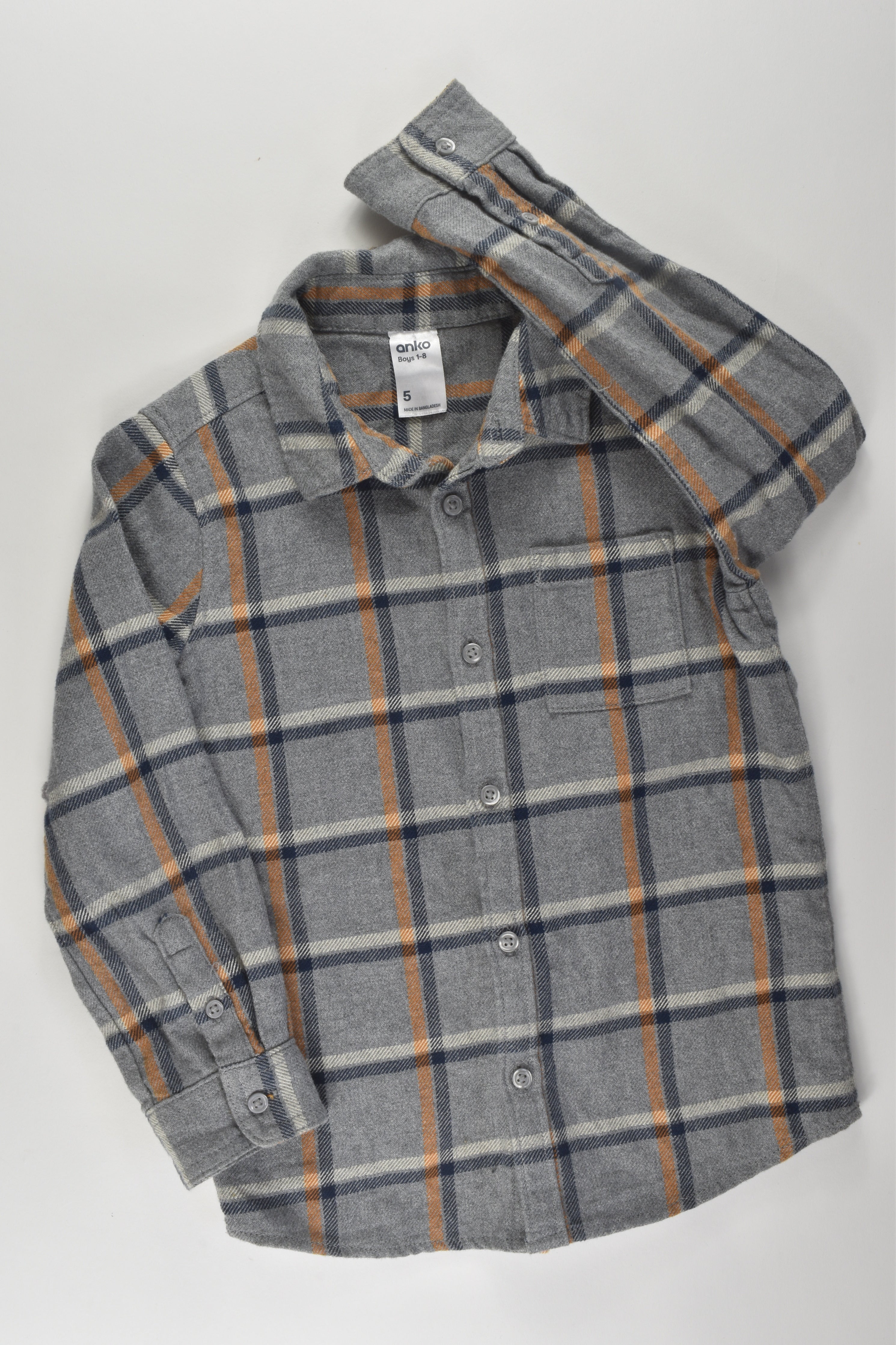 Anko Size 5 Flannel Shirt – MiniMe Preloved - Baby and Kids' Clothes