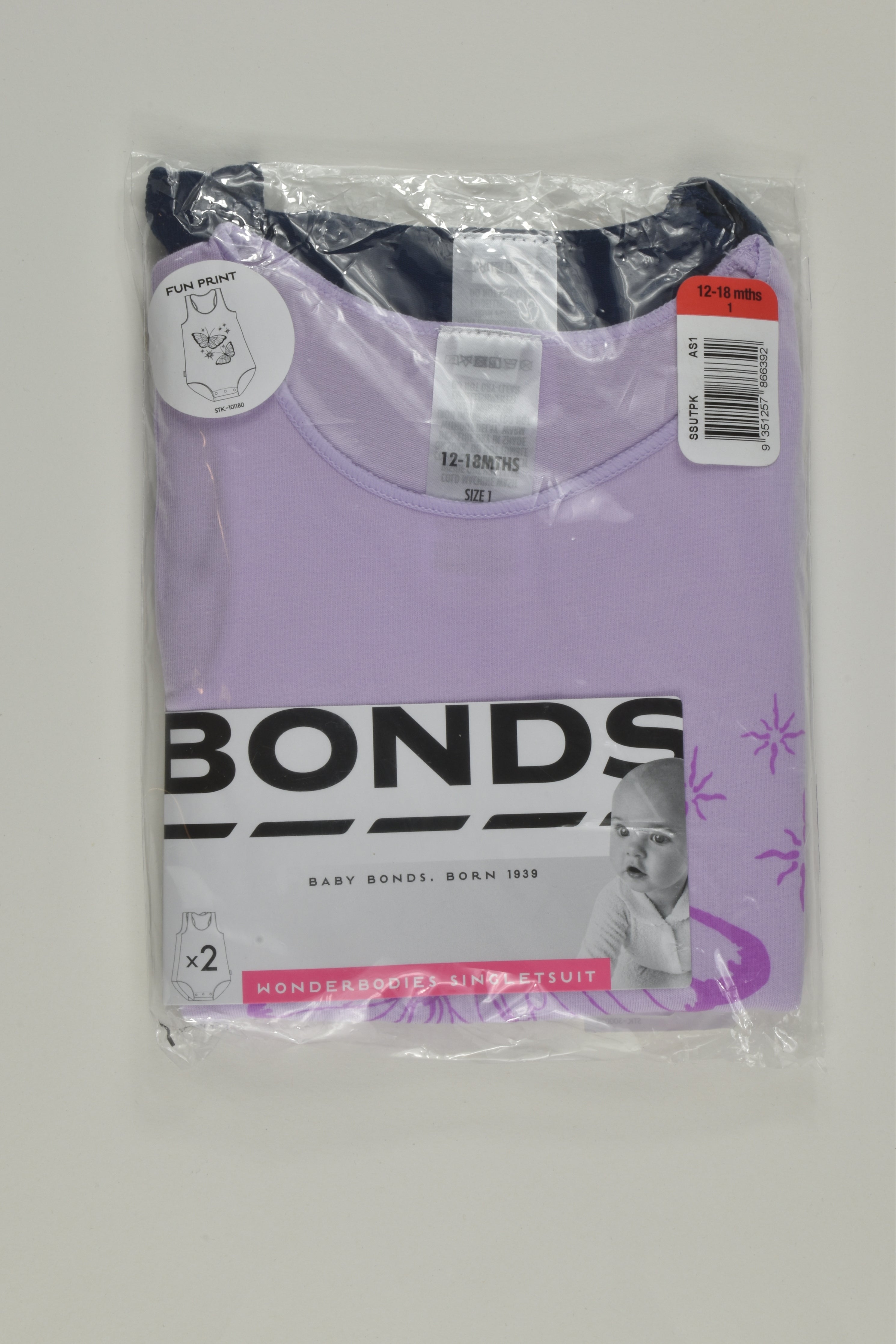 NEW Bonds Size 1 Two Singletsuits – MiniMe Preloved - Baby and Kids ...